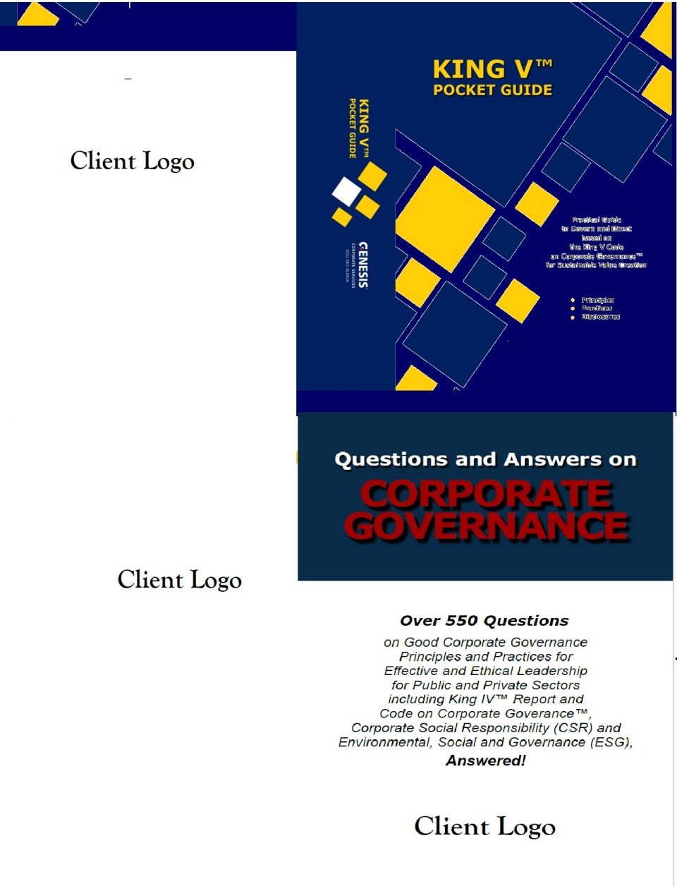 Combo 34: King V™ Pocket Guide plus Q & As on Corporate Governance E-Books